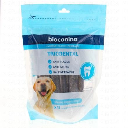 BIOCANINA Triodental Grands chiens > 30kg lamelles x15 - Pharmacie ...