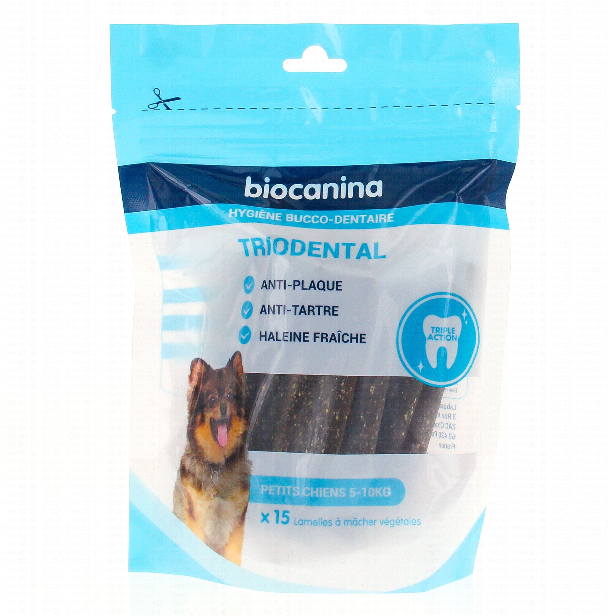 BIOCANINA Triodental Petits chiens 5 - 10kg lamelles x15 - Pharmacie ...