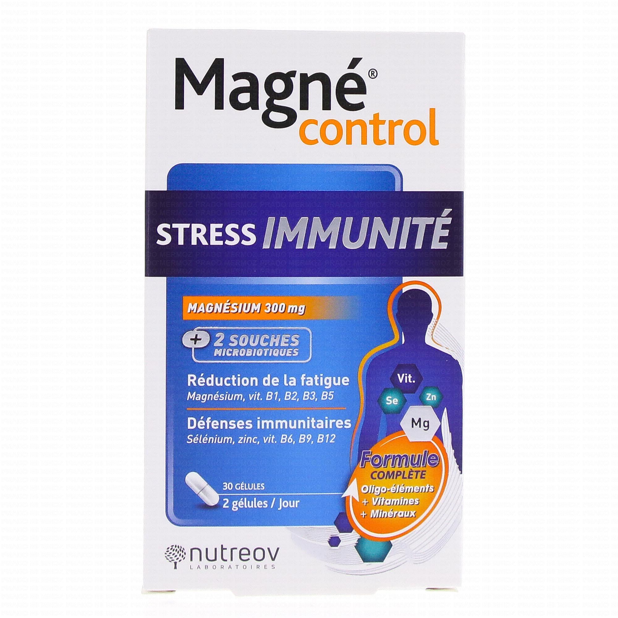 NUTREOV Magné Control Stress Immunité x30 Gélules - Pharmacie Prado Mermoz